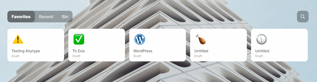 Search box doesn't show Untitled pages in Recent tab - Bug Reports ...