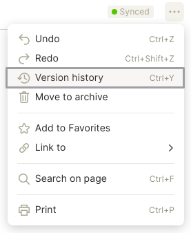 Page History Shortcut not working - Bug Cemetary - Anytype Community