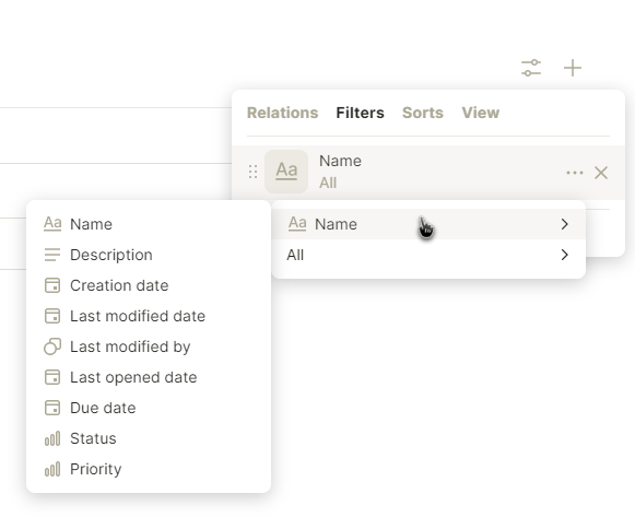 Missing checkbox filter - Bug Reports - Anytype Community