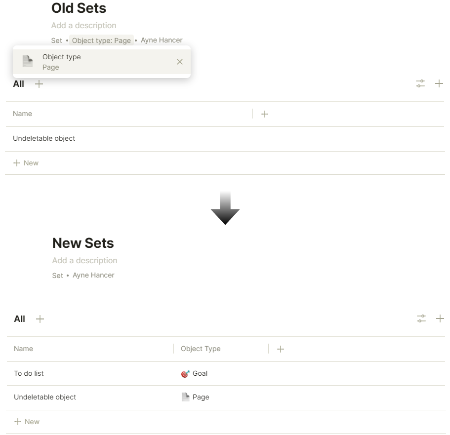 Ability To Add Different Object Types Within A Set Feature Res 
